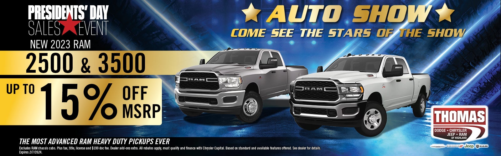 Thomas Chrysler Dodge Jeep RAM Dealership in Highland, IN