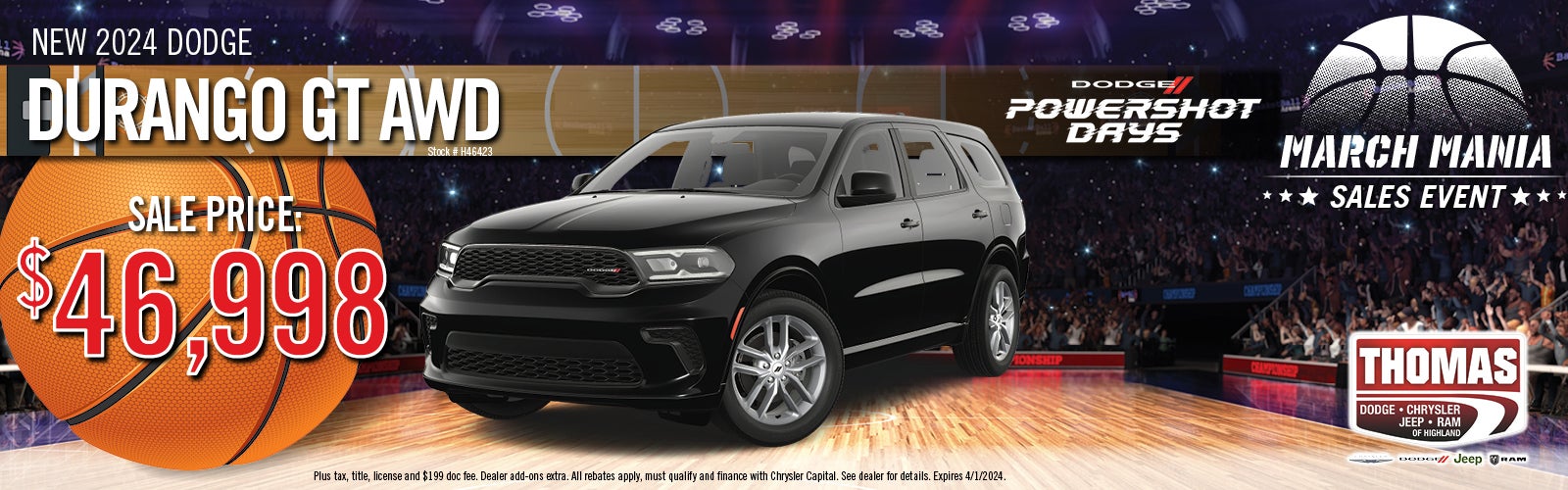 Thomas Chrysler Dodge Jeep RAM Dealership in Highland, IN