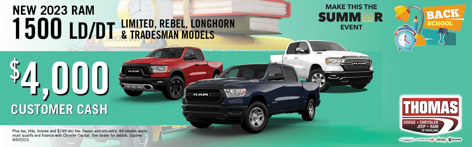 Thomas Chrysler Dodge Jeep RAM Dealership in Highland, IN